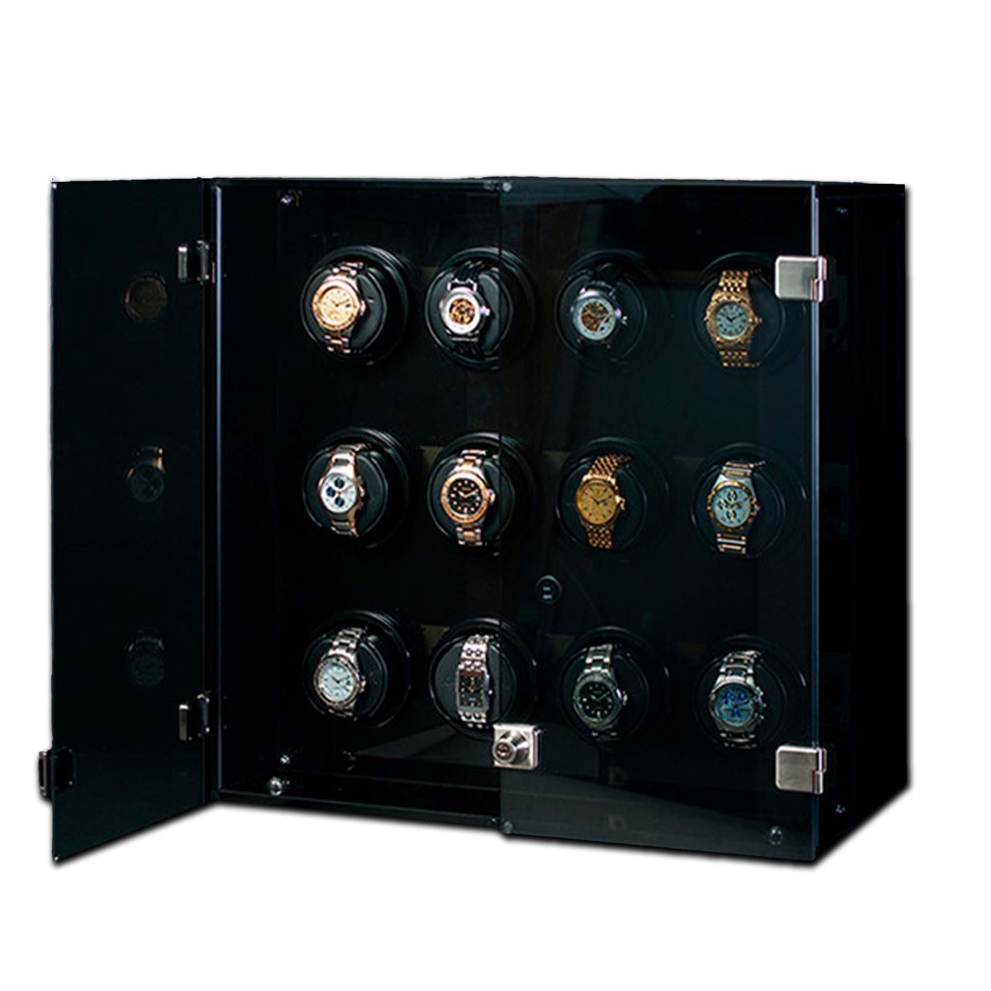 Watch Winders | Milano 12 | Smoked Acrylic | Twelve Watch | Rotorwind ...